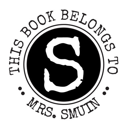 Filled Monogram Book Stamp – Stampy Hippo